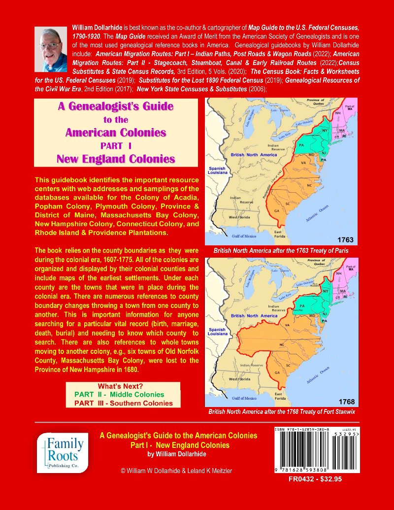 A Genealogist's Guide to the American Colonies: Part I - New England C ...