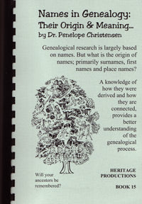 Names In Genealogy: Their Origin & Meaning – Family Roots Publishing