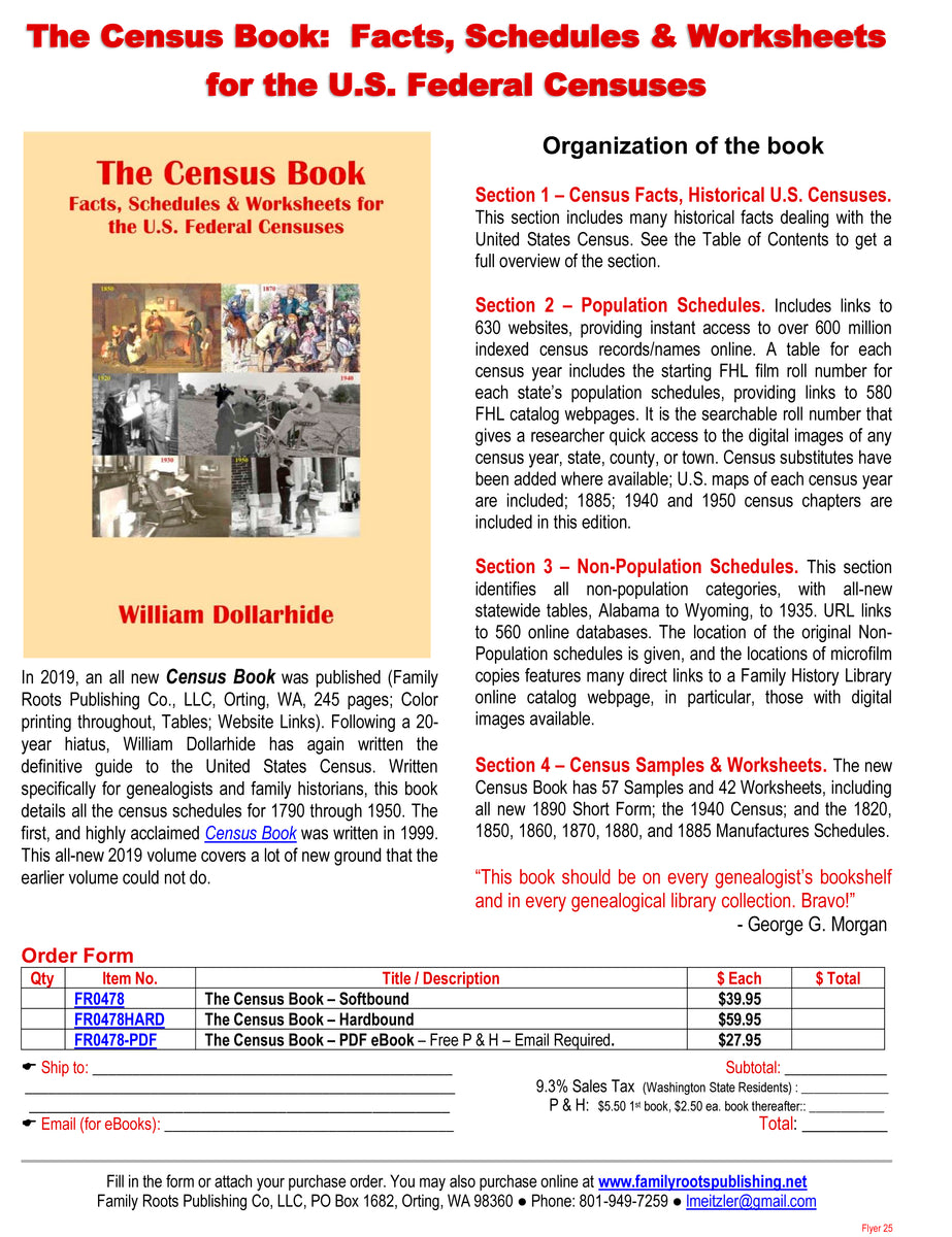 FREE FLYER: Downloadable PDF Flyer - The Census Book: Facts, Schedules ...