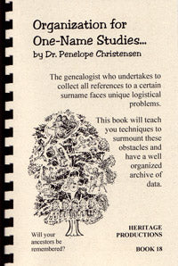 Organization For One-Name Studies – Family Roots Publishing