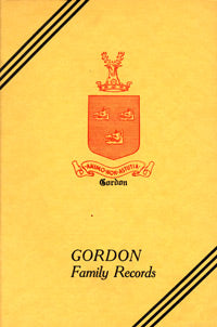 Gordon Family Records – Family Roots Publishing