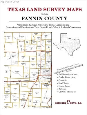 Texas Land Survey Maps for Fannin County – Family Roots Publishing