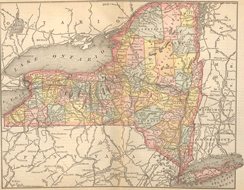 New York 1884 Map – Family Roots Publishing