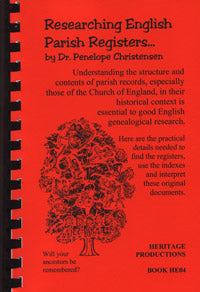 Researching English Parish Registers – Family Roots Publishing