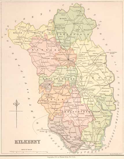 County Kilkenny, Ireland 1879 Map – Family Roots Publishing