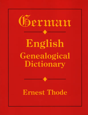 German-English Dictionary – Family Roots Publishing