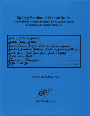 Spelling Variations in German Names: Solving Family History Problems T ...